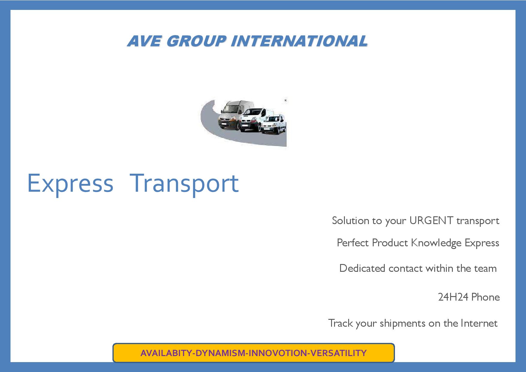 Logistique – AVE GROUP INTL