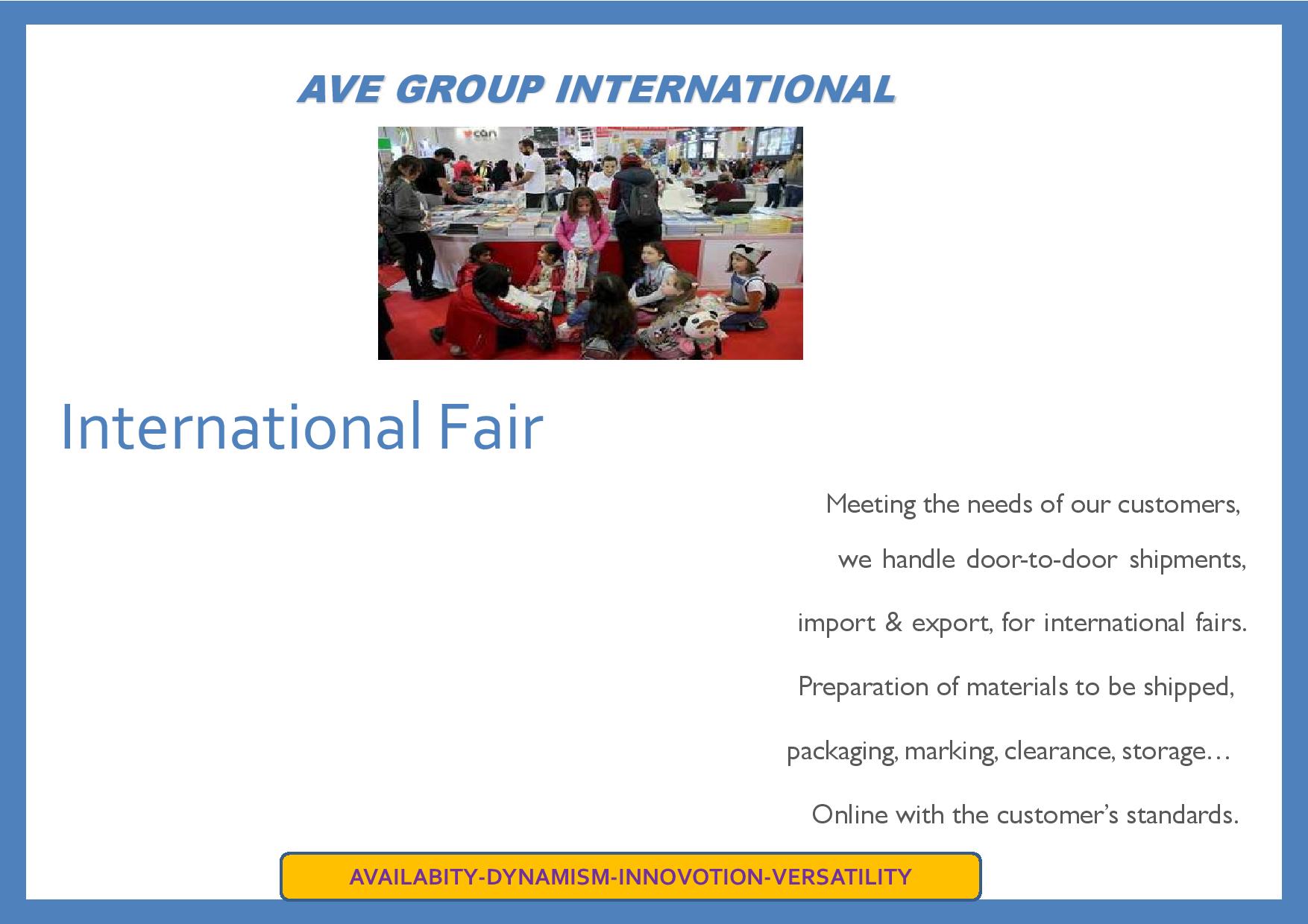 Logistique – AVE GROUP INTL
