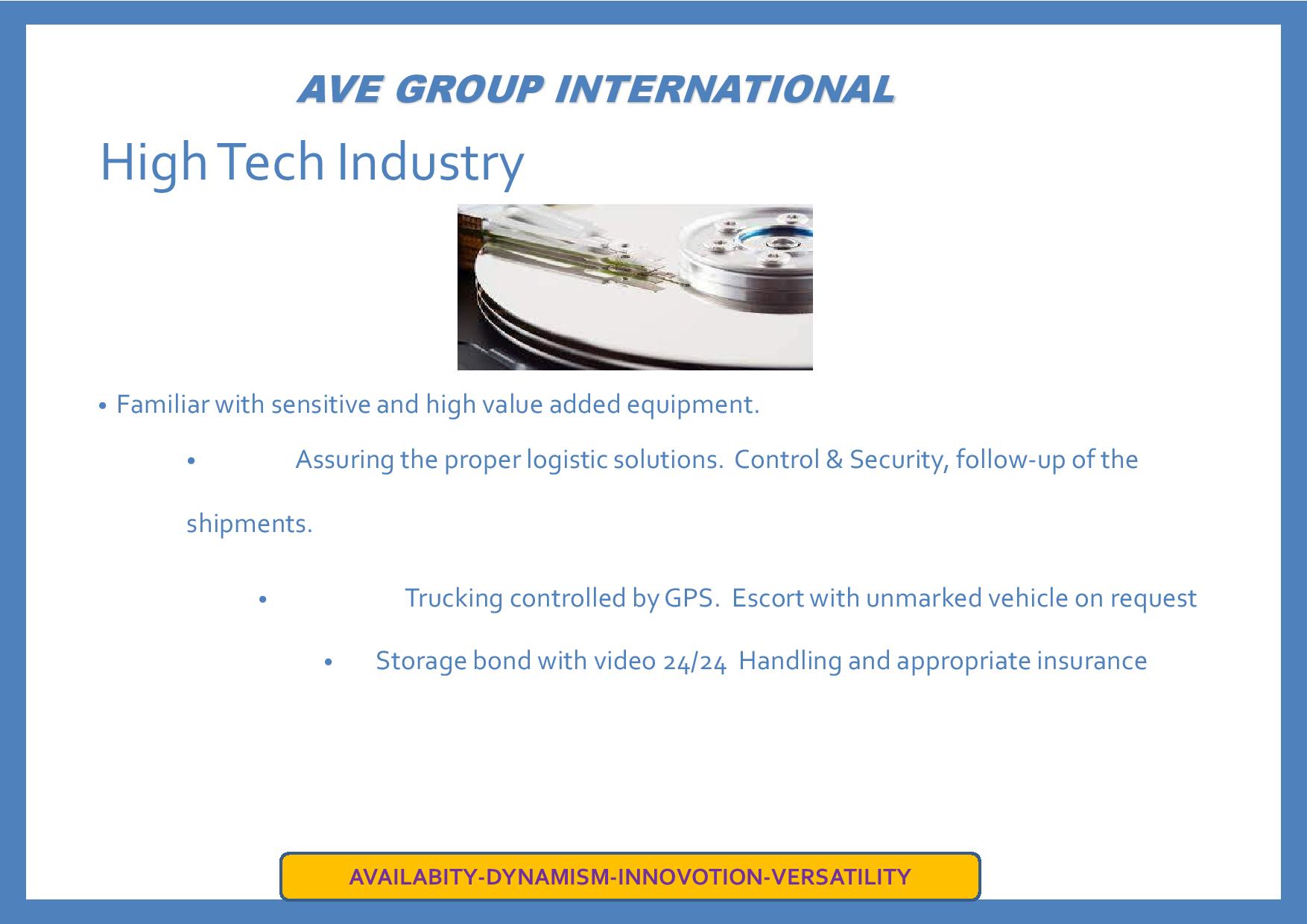 Logistique – AVE GROUP INTL